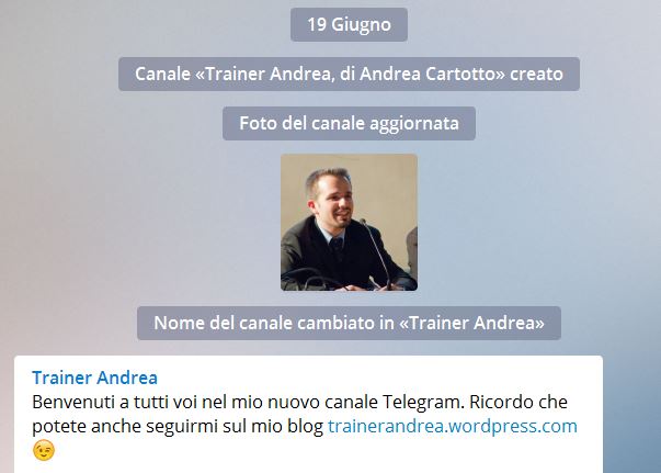 Trainer Andrea da oggi anche su #Telegram! – Andrea Cartotto Education
